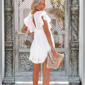 Boutique | Dresses | New Flirty Sheer Gauze Cover Up Mini Dress Summer ...